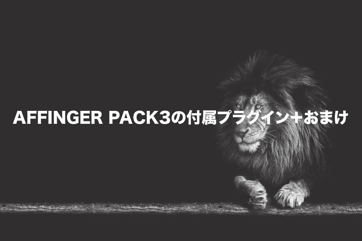 【特典あり】AFFINGER6 EX（AFFINGER PACK3）の特徴や口コミ・評判まとめ！